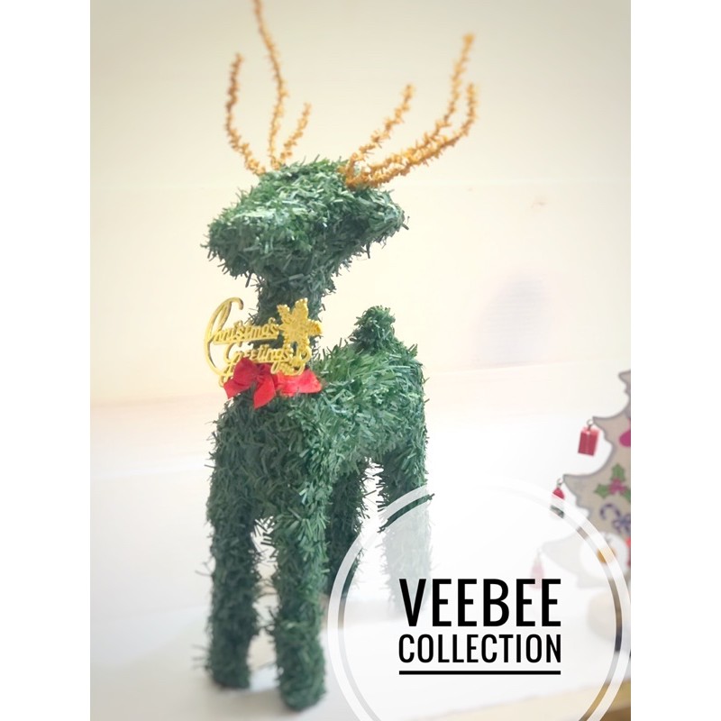 Jual Hiasan Rusa PVC natal/ hiasan pohon natal rusa/ patung rusa natal ...