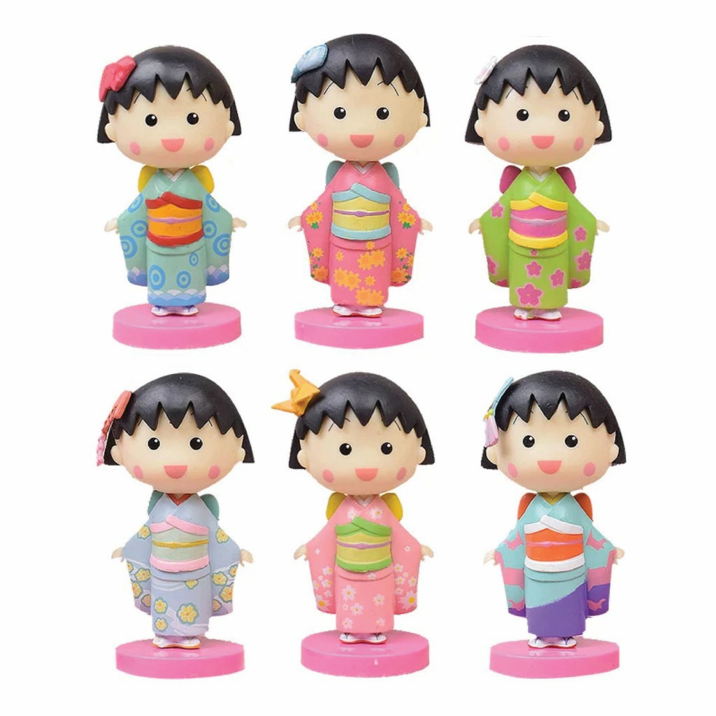 Jual JUAL SATUAN / SET Topper cake / miniatur figure Maruko Chan Kimono ...