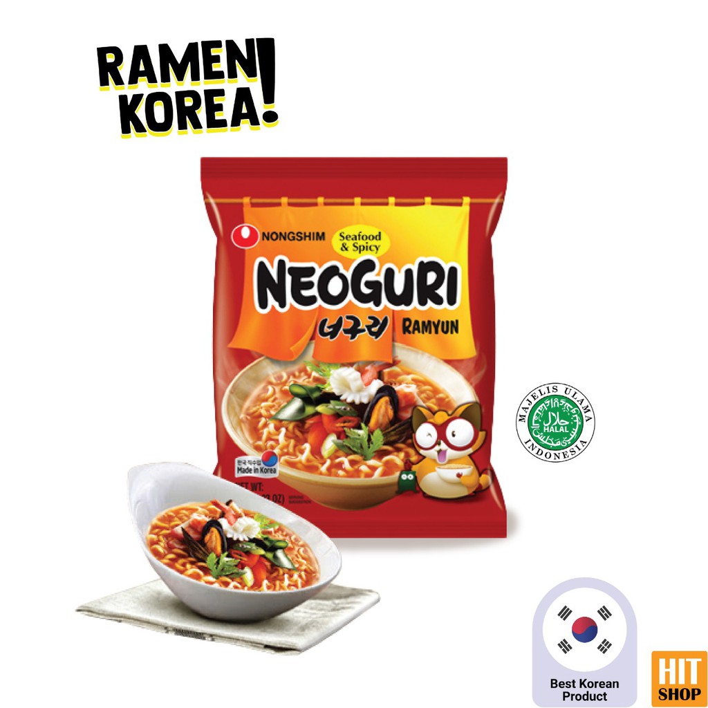 Jual Nongshim Neoguri - Ramyun Mie Seafood Kuah Pedas Korea (HALAL ...