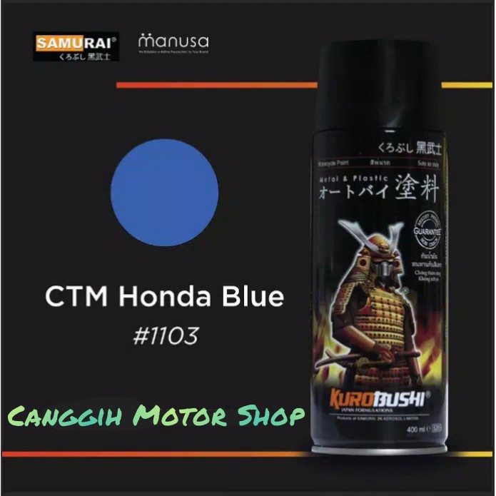 Jual Cat Pylox 100% Original Pilox SAMURAI CTM HONDA BLUE 1103 400ml ...