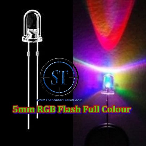 Jual LED Putih = 3 Warna 5mm Disco Warna Warni Colourful Pelangi Red ...