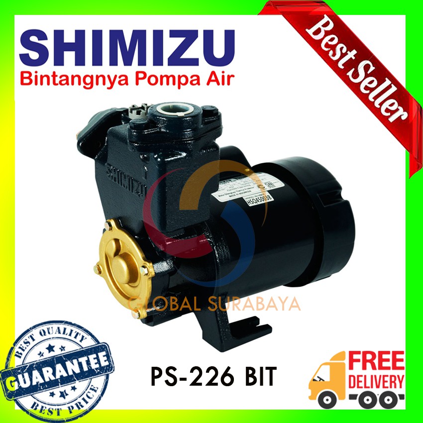 Jual Pompa Air Sumur Dangkal Non Otomatis Shimizu PS-226 BIT | Shopee ...