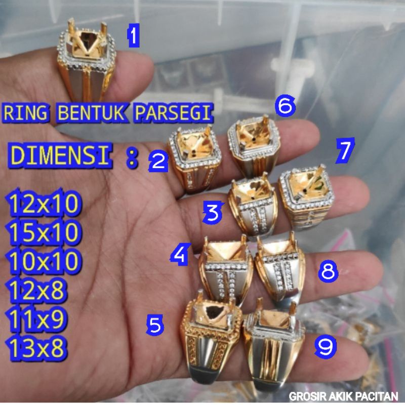 Jual RING BENTUK PERSEGI BAHAN TEPER PLT | Shopee Indonesia
