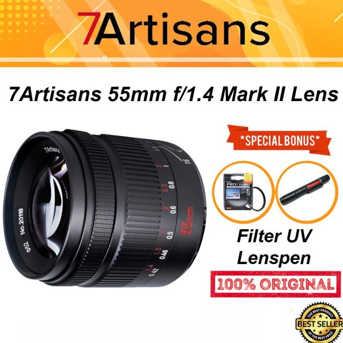 Jual Lensa 7Artisans 55mm f1.4 Mark II Lens Fujifilm X 7 Artisan Manual | Shopee Indonesia