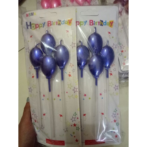 Jual lilin balon birthday/lilin ulang tahun | Shopee Indonesia