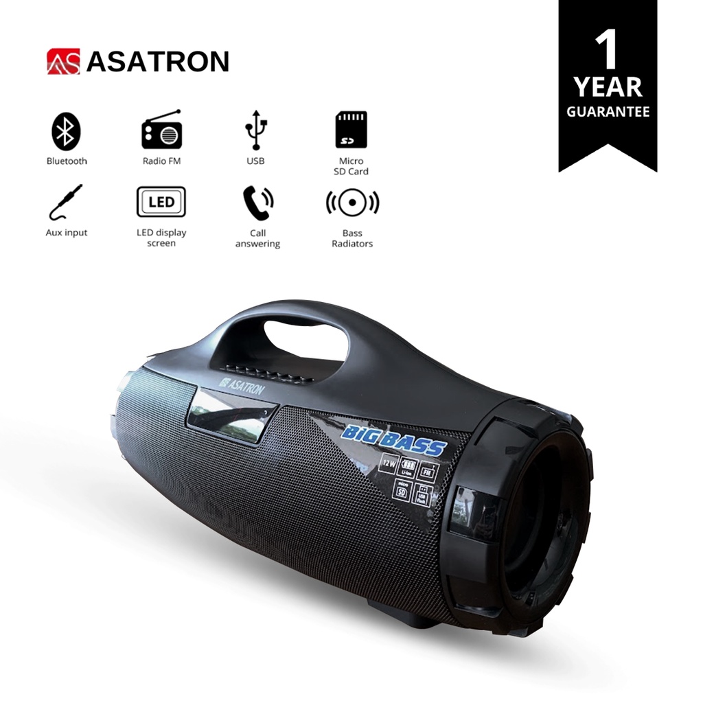Jual Asatron R-1722 USB Portable Speaker Bluetooth Radio FM + Bonus 1 ...