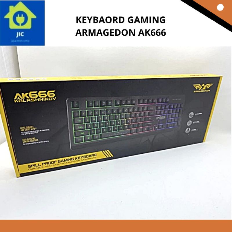 Jual KEYBAORD GAMING ARMAGEDON AK666 | Shopee Indonesia