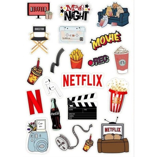 Jual stiker NETFLIX Custom 10x15cm - Aesthetic Keren HP & Laptop ...