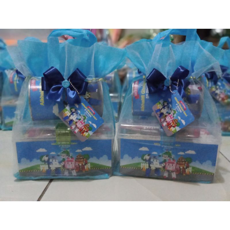 Jual paket snack box plastik dan souvenir celengan custom | Shopee ...