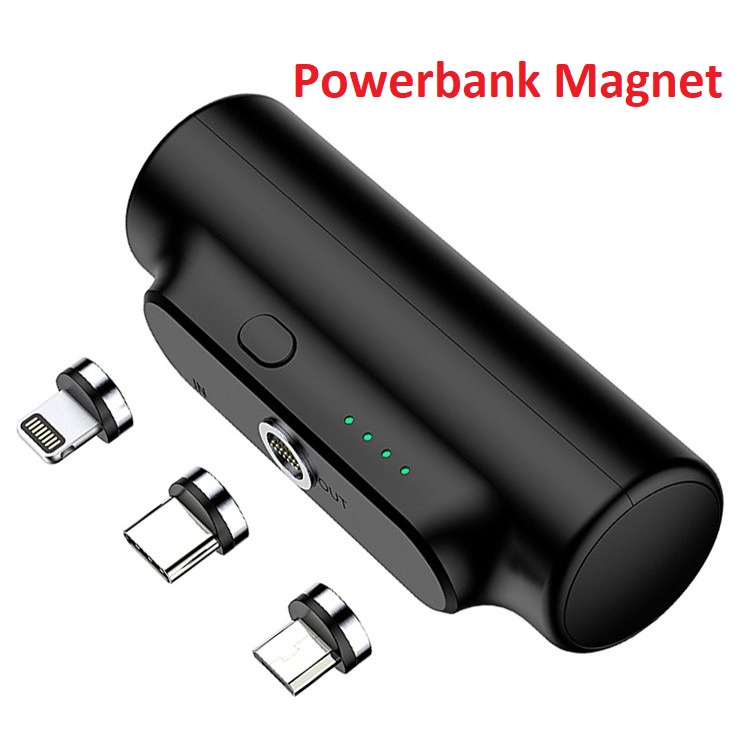 Jual Powerbank Magnetic 3in1 Fast Charging Mini Powerbank Magnet ...