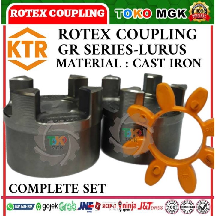 Jual ROTEX GR 55/70 LURUS MAX BORE 70mm COUPLING KTR C/I COMPLETE SET | Shopee Indonesia