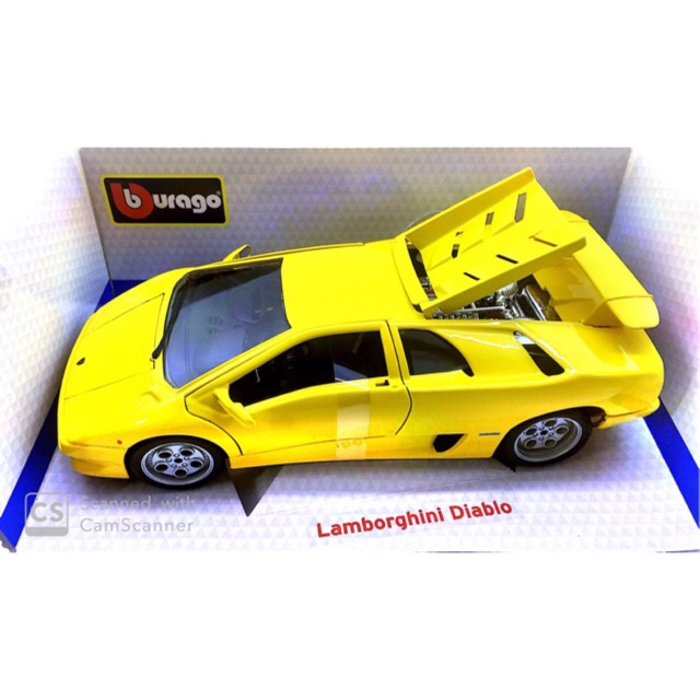 Jual Burago 1:18 Lamborghini Diablo - YELLOW [ MBG 028 ] | Shopee Indonesia