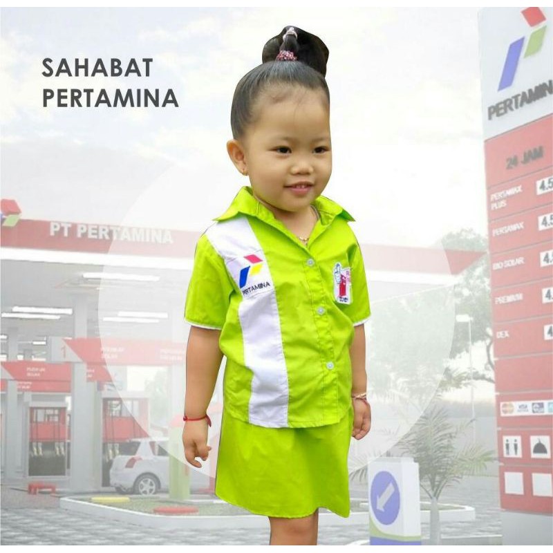 Jual Kostum Profesi PERTAMINA Boy & Girl (3 ukuran SML) | SPBU ...