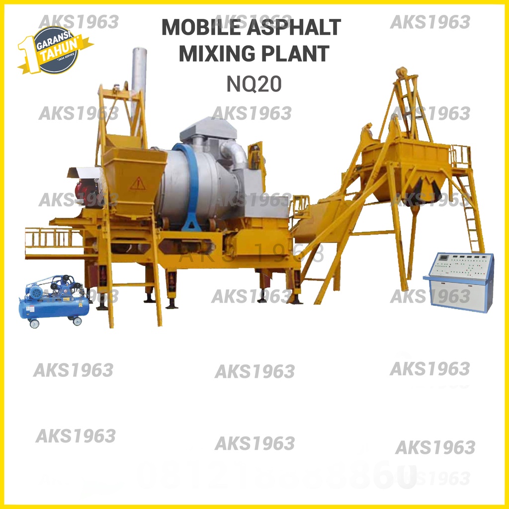 Jual Mesin Aduk Aspal - Asphalt Mixing Plant 20 Ton AMP AKS - NQ20 ...