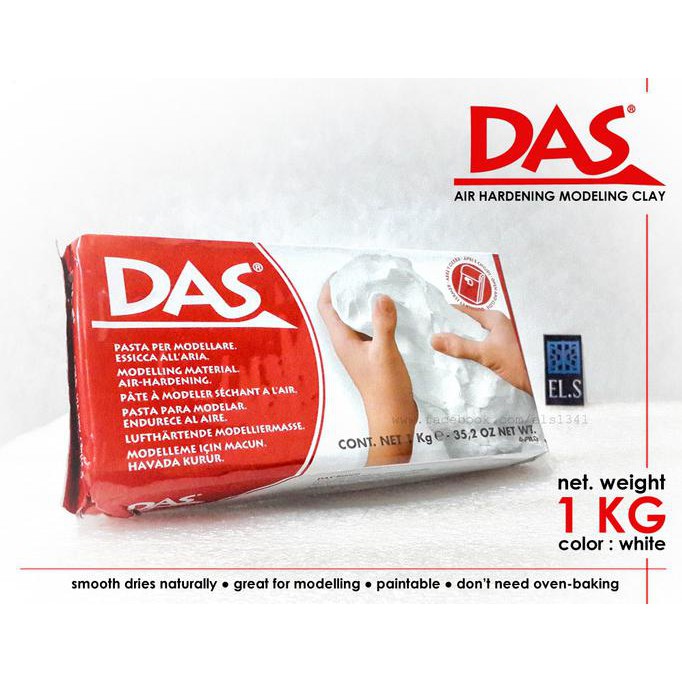 Jual Das Modeling Air Drying Clay White 1000 gr | Shopee Indonesia