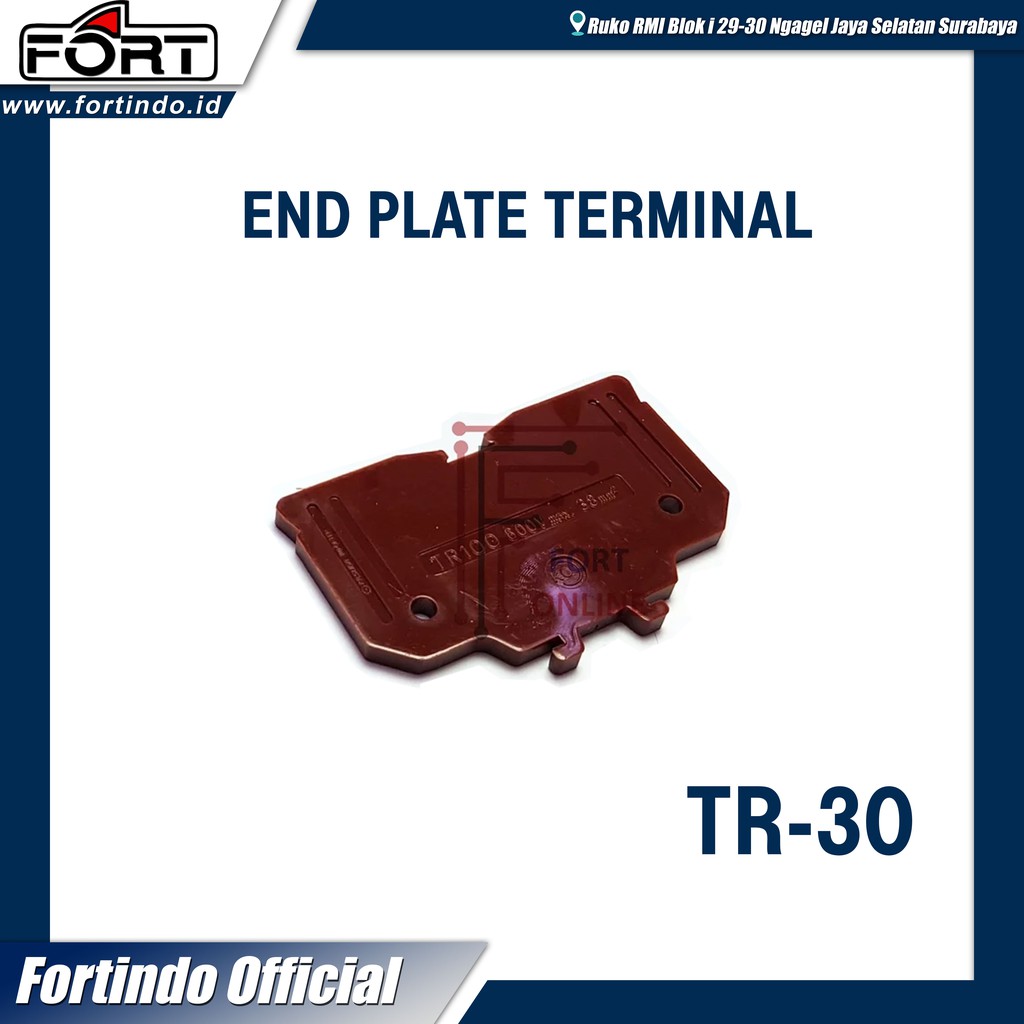 Jual End Plate Terminal TR - 30 TR - 20 Coklat MERK FORT | Shopee Indonesia