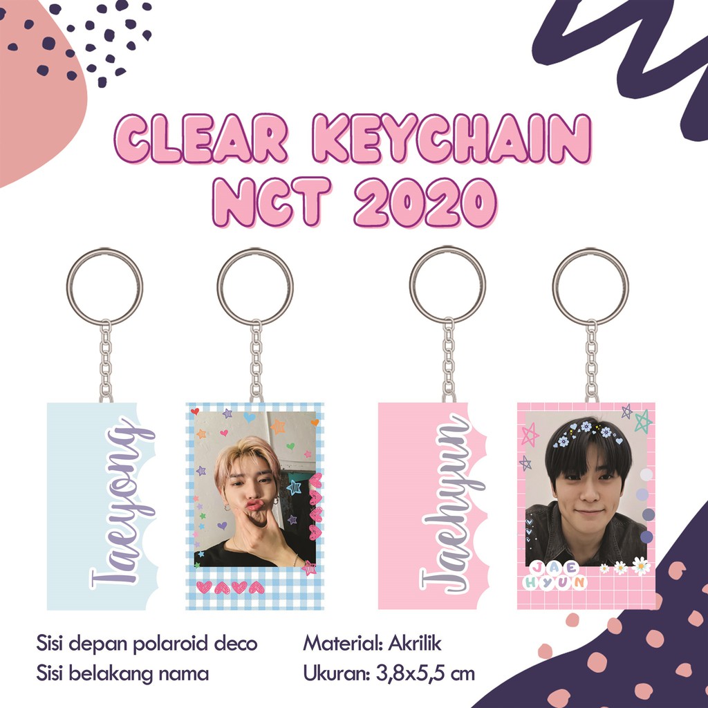 Jual Clear Keychain NCT 127 NCT Dream WayV gantungan kunci ganci ...