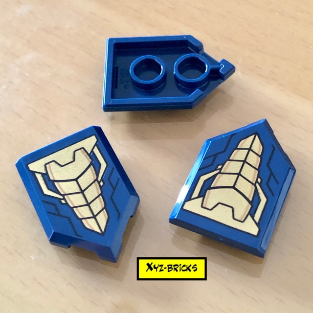 Jual LEGO PARTS 6288585 - Printed Flat Tile 2x3 No. 1 Earth Blue ...