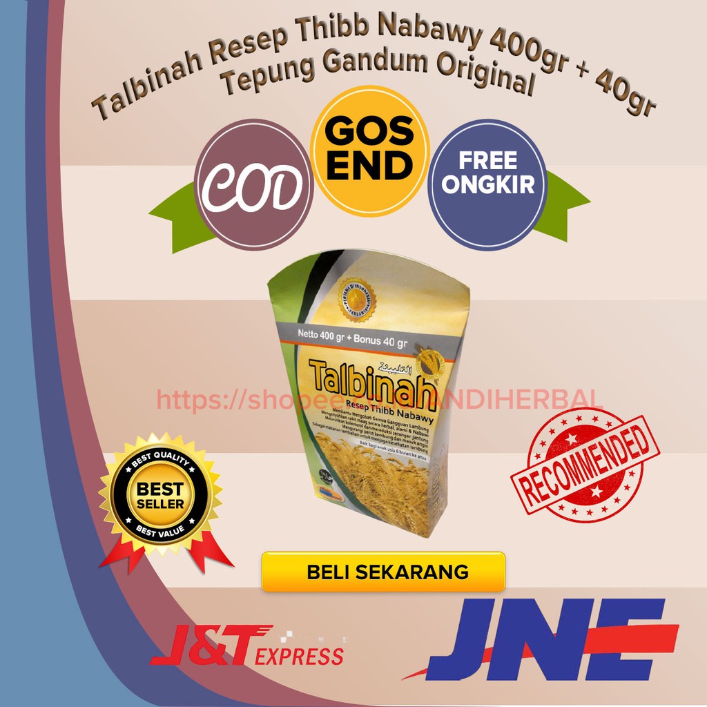 Jual Talbinah Resep Thibb Nabawy 400gr + 40gr Tepung Gandum Original ...