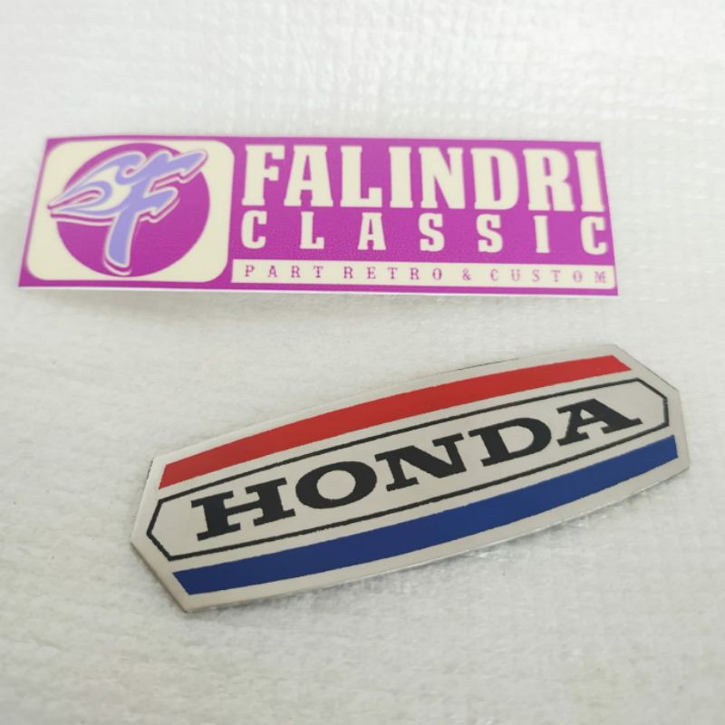 Jual emblem legshield honda c70 emblem sayap honda c70 | Shopee Indonesia