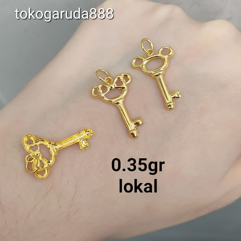 Jual Mainan liontin buah kalung anak dan dewasa emas asli kadar 700 ...