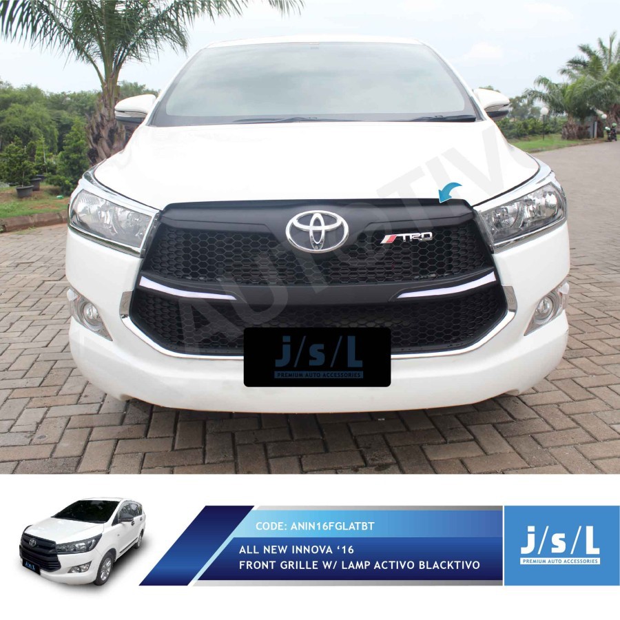 Jual Grille All New Innova Reborn Lis Grill Depan Hitam Activo W/Lamp ...