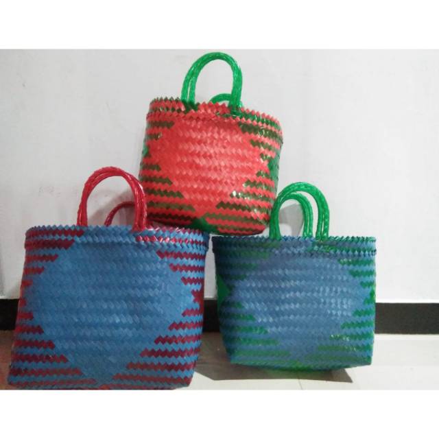 Jual Tas anyaman kaca serbaguna (tas belanjaan/tas anting) | Shopee ...