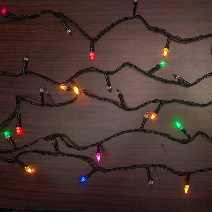 Jual Lampu Natal LED 100 Lampu Roket Besar Warna Kualitas-Lampu Pohon ...