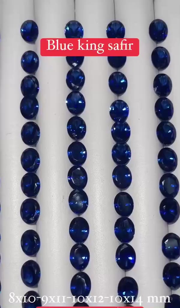 Jual Batu King Sapir Safier Kating 10x12 mm safir Harga Satuan ...