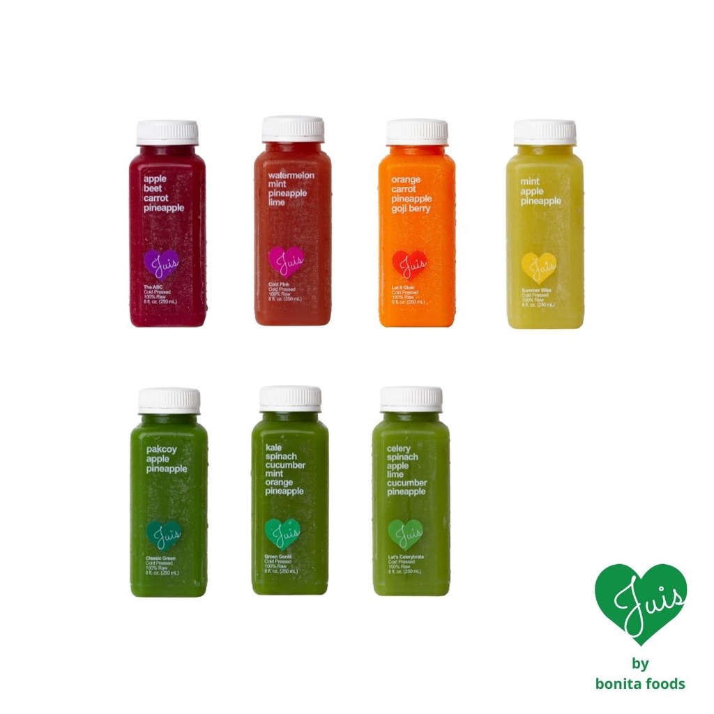 Jual Juis - Paket Mix 7 All Variant - 7 botol 250 ml (Cold-Pressed ...