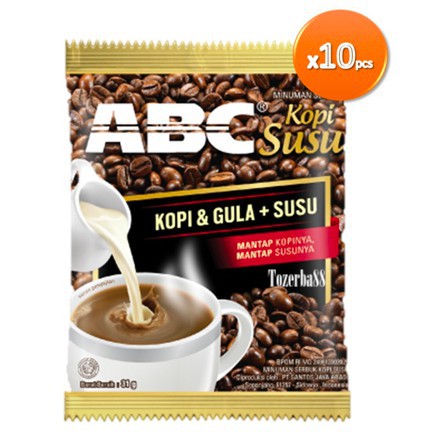 Jual Kopi ABC SUSU renceng (isi 10 sachet x 31gr) | Shopee Indonesia