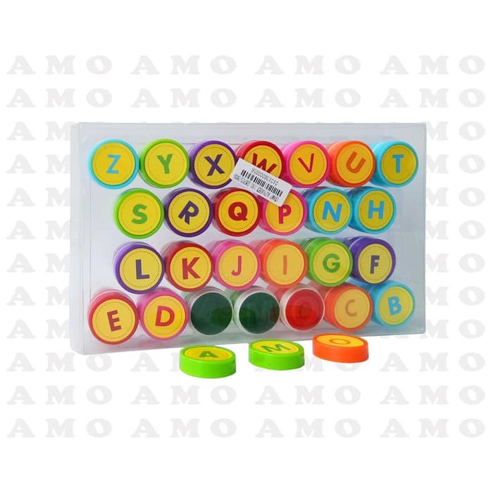 Jual Mainan Anak MAINAN EDUKASI STAMP STEMPEL ALPHABET ISI 26PCS /BOX ...