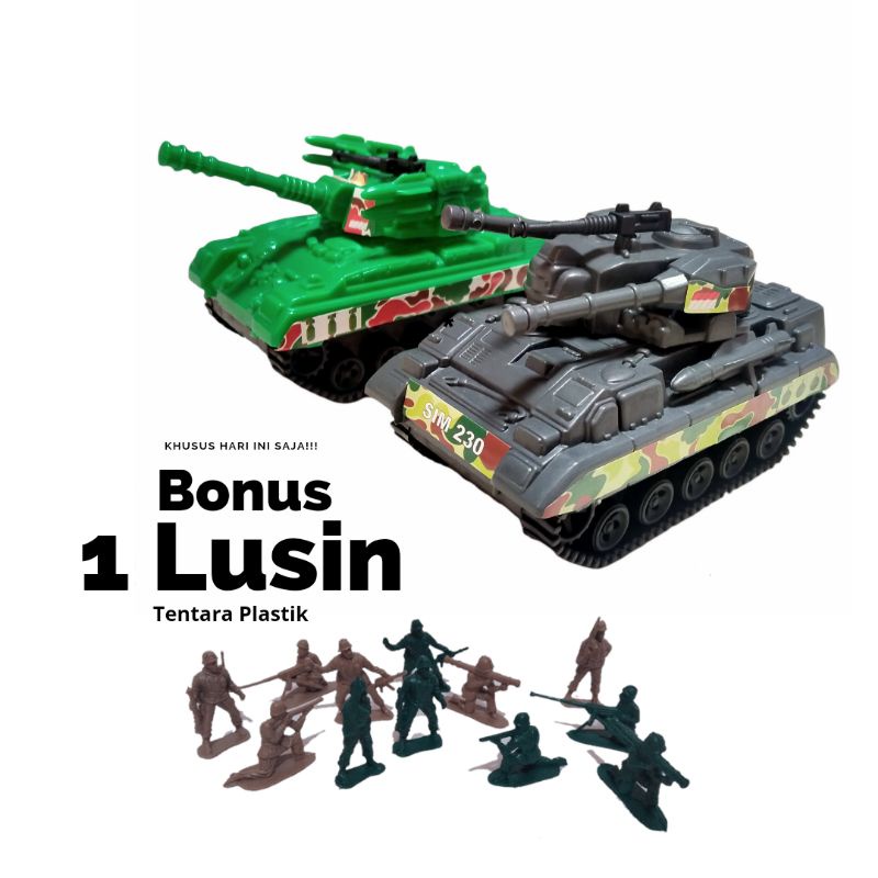 Jual Mainan Anak Mobil Mobilan Tank Army 2 pcs Mainan Mobil Perang Toys ...