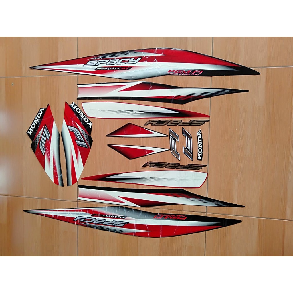Jual stiker striping motor honda spacy fi 2014 2015 | Shopee Indonesia