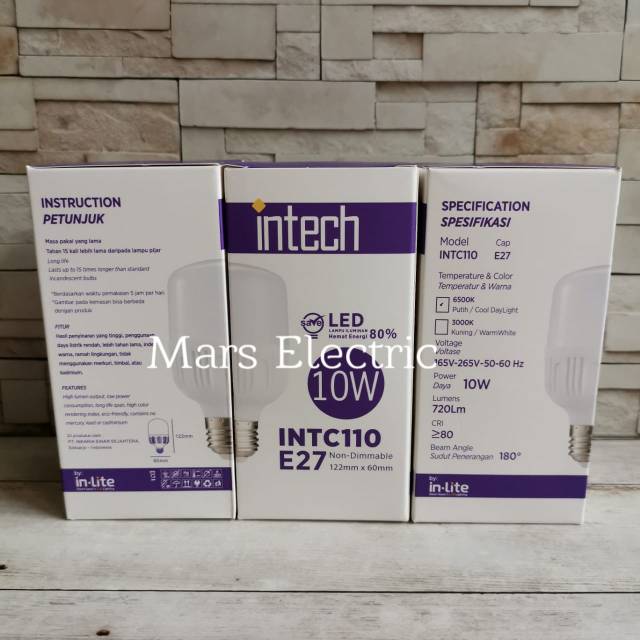 Jual Intech Bulb Lampu LED Capsule 10 Watt | Shopee Indonesia