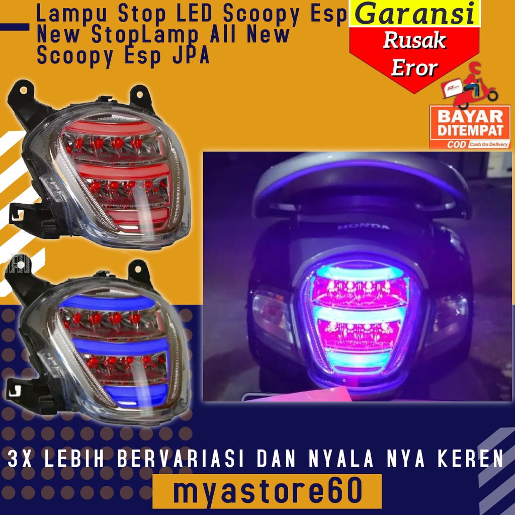 Jual Lampu Stop Stoplamp LED Scoopy Esp New StopLamp All New Scoopy Esp ...