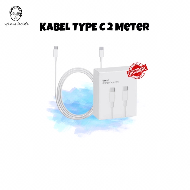 Jual KABEL TYPE C 2 METER | Shopee Indonesia