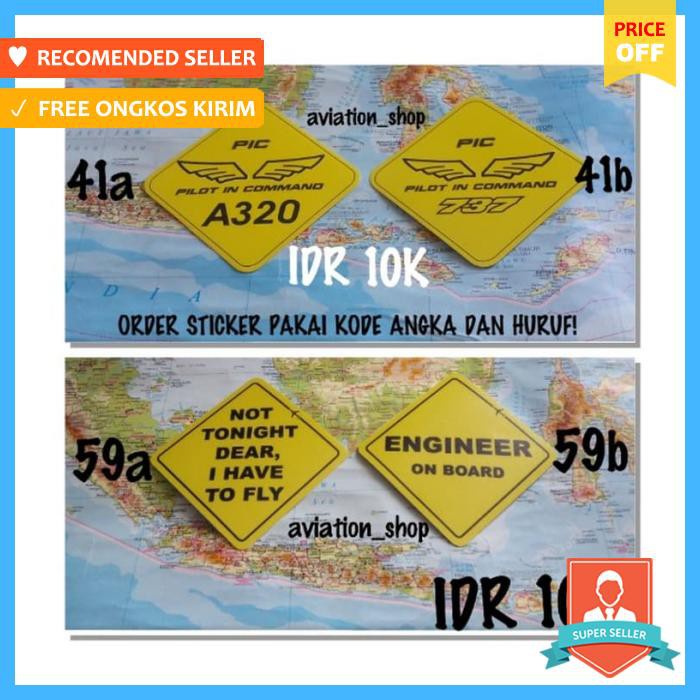 Jual Sticker Jilid 7 Baby Pilot Onboard , Inop , Follow Me , 737 , 777 ...