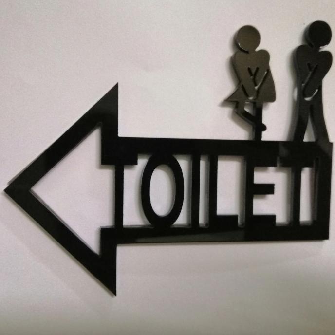 Jual best seller] Toilet Sign Akrilik 2mm uk. 24 cm x 20 cm | Shopee ...