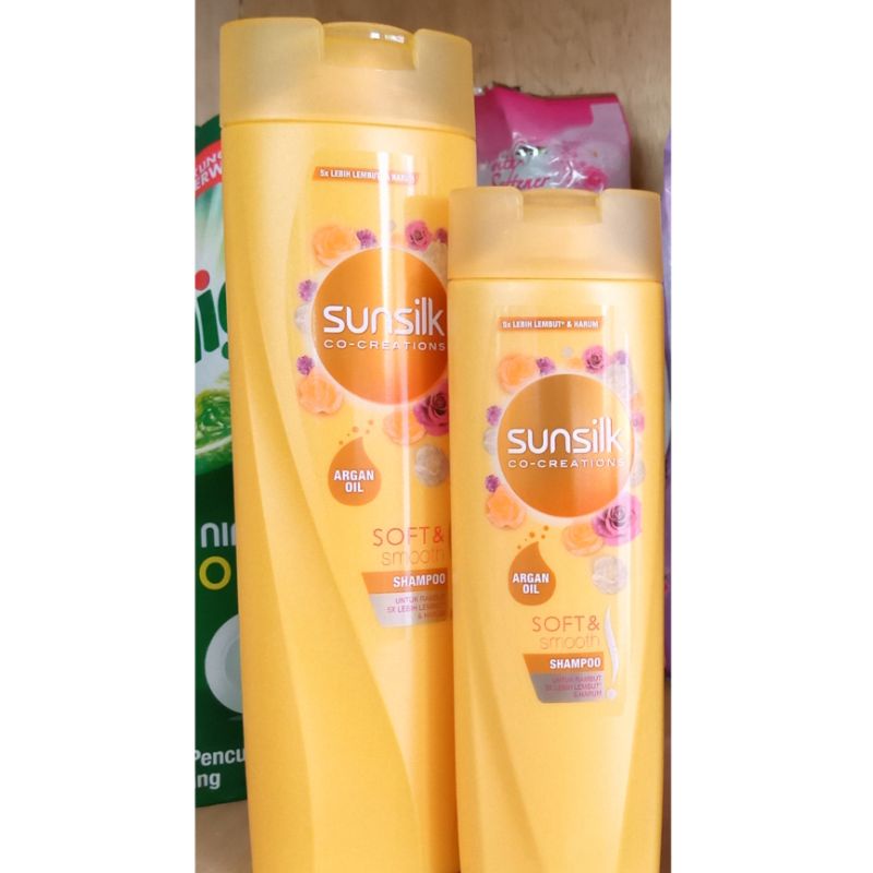 Jual Sunsilk Sampo botol kuning hitam 170 ml dan 340 ml Soft & smooth ...