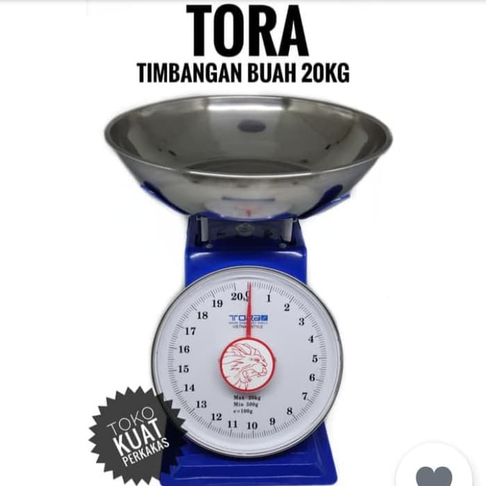 Jual pkk-127 TORA TIMBANGAN JARUM BUAH GULA TELOR 20 KG | Shopee Indonesia