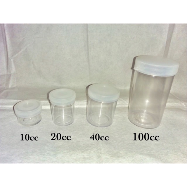 Jual Pot Plastik / Pot Cream / Pot Urine 10 cc,20cc,40cc,100cc | Shopee ...