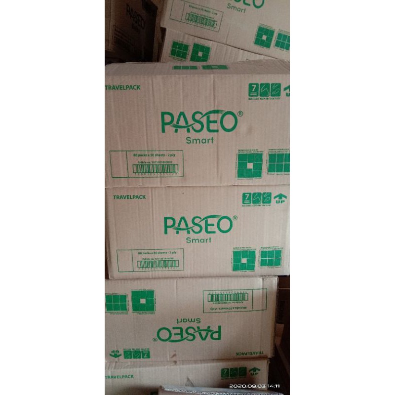 Jual Tisue Paseo Smart Travel 50 sheet isi 80 pcs | Shopee Indonesia