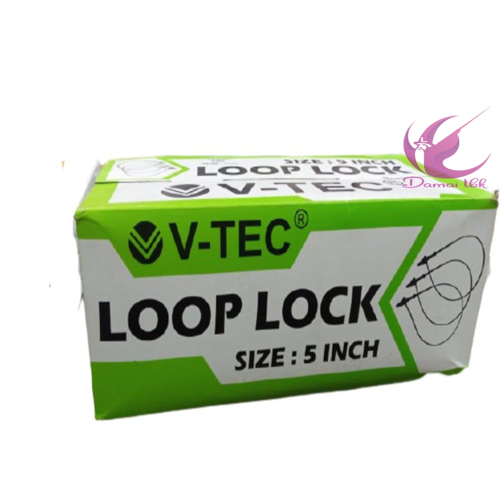 Jual V-Tec Loop pin 5 inch / Tag Pin Hitam/Putih isi 5000pcs | Shopee ...