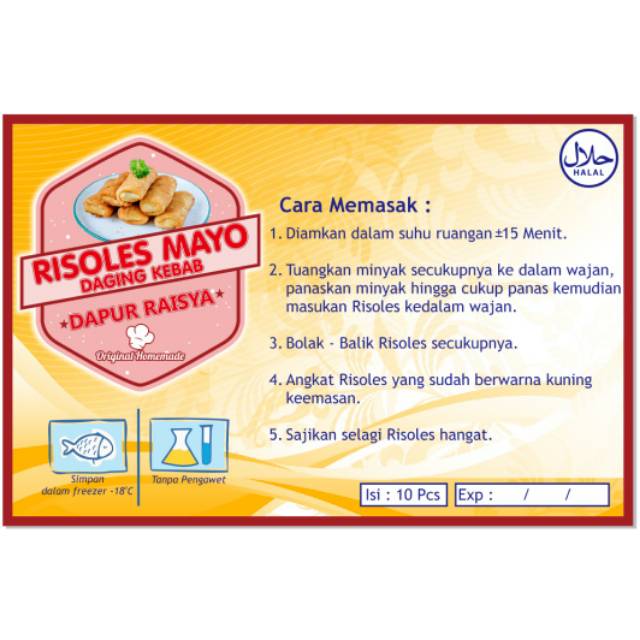 Jual Risol Kebab / Risol Mayonaise / Risol Mayo / Risol Frozen | Shopee ...