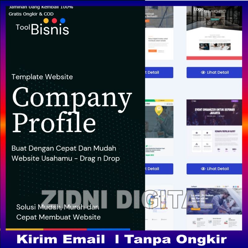 Jual TEMPLATE JSON WEBSITE COMPANY PROFILE - UNLIMITED WEBSITE FULL ...