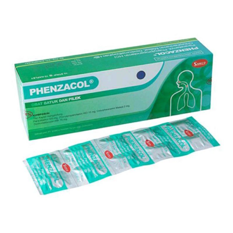 Jual Phenzacol / 100 kaplet Obat Panas Demam Flu dan Batuk Pilek tablet ...