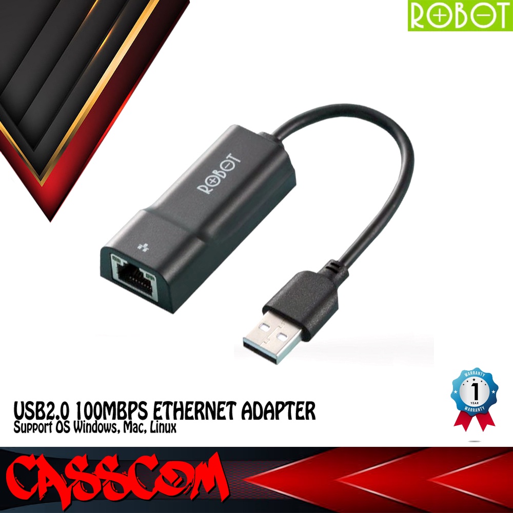 Jual ROBOT EA10 USB Ethernet Adapter USB 2.0 to 10/100 Network LAN ...