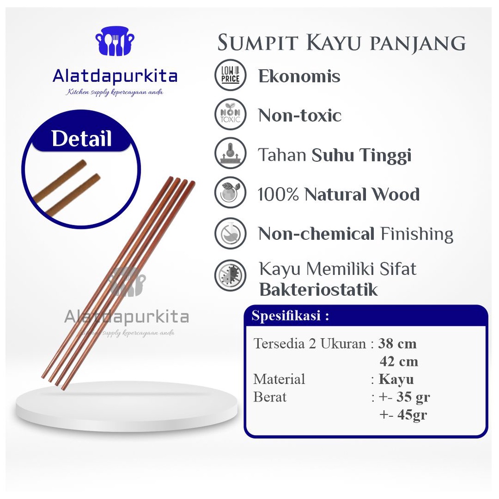 Jual Sumpit Kayu Panjang Untuk Memasak Mie Ayam Menggoreng Gyoza ...
