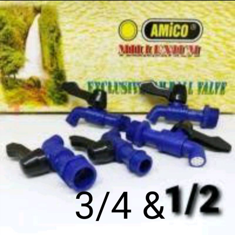 Jual KRAN PVC AMICO BODY KECIL 1/2 INCH 12 PCS | Shopee Indonesia